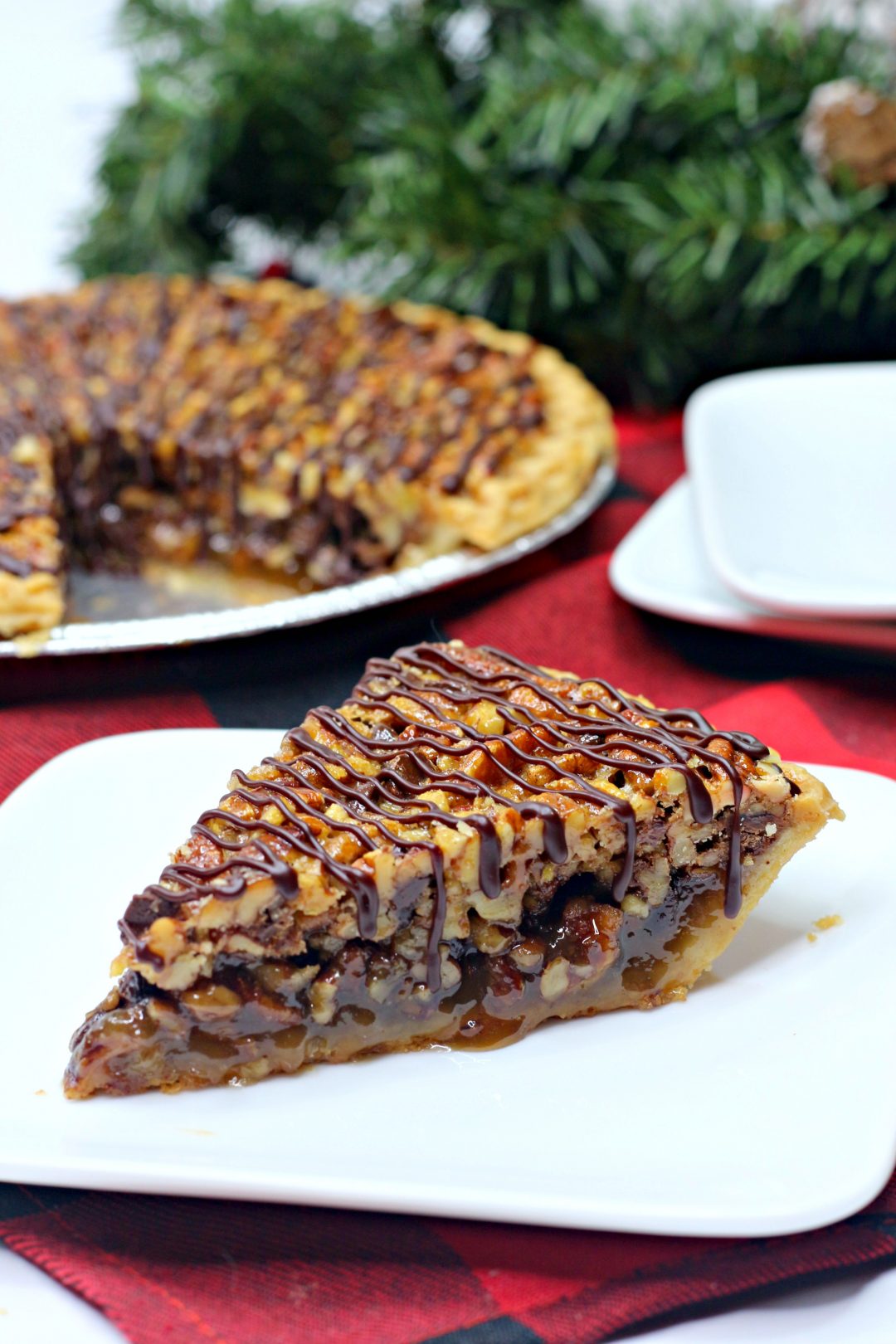 Chocolate Pecan Turtle Pie - From Gate To Plate