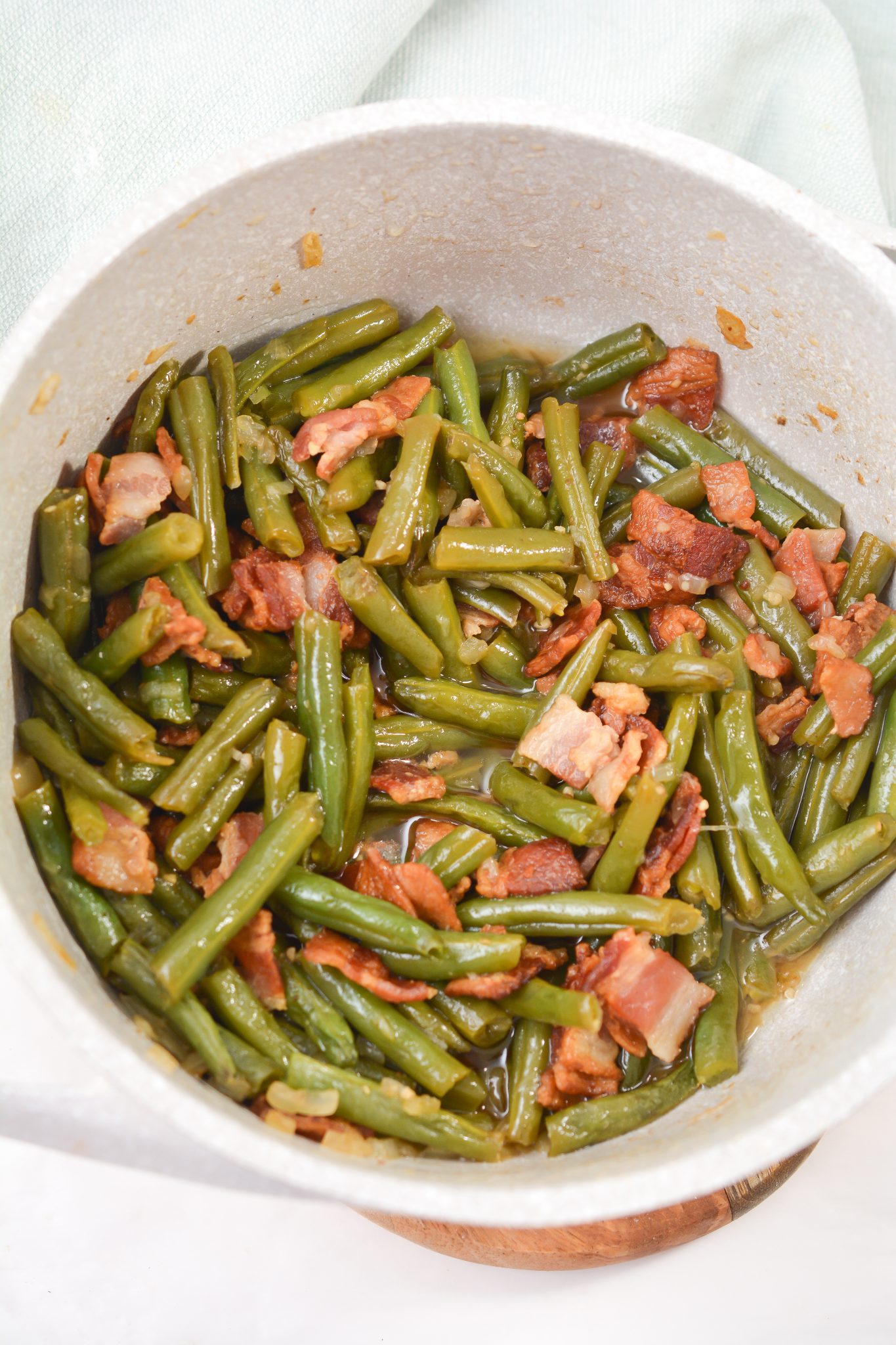Smothered Green Beans - From Gate To Plate
