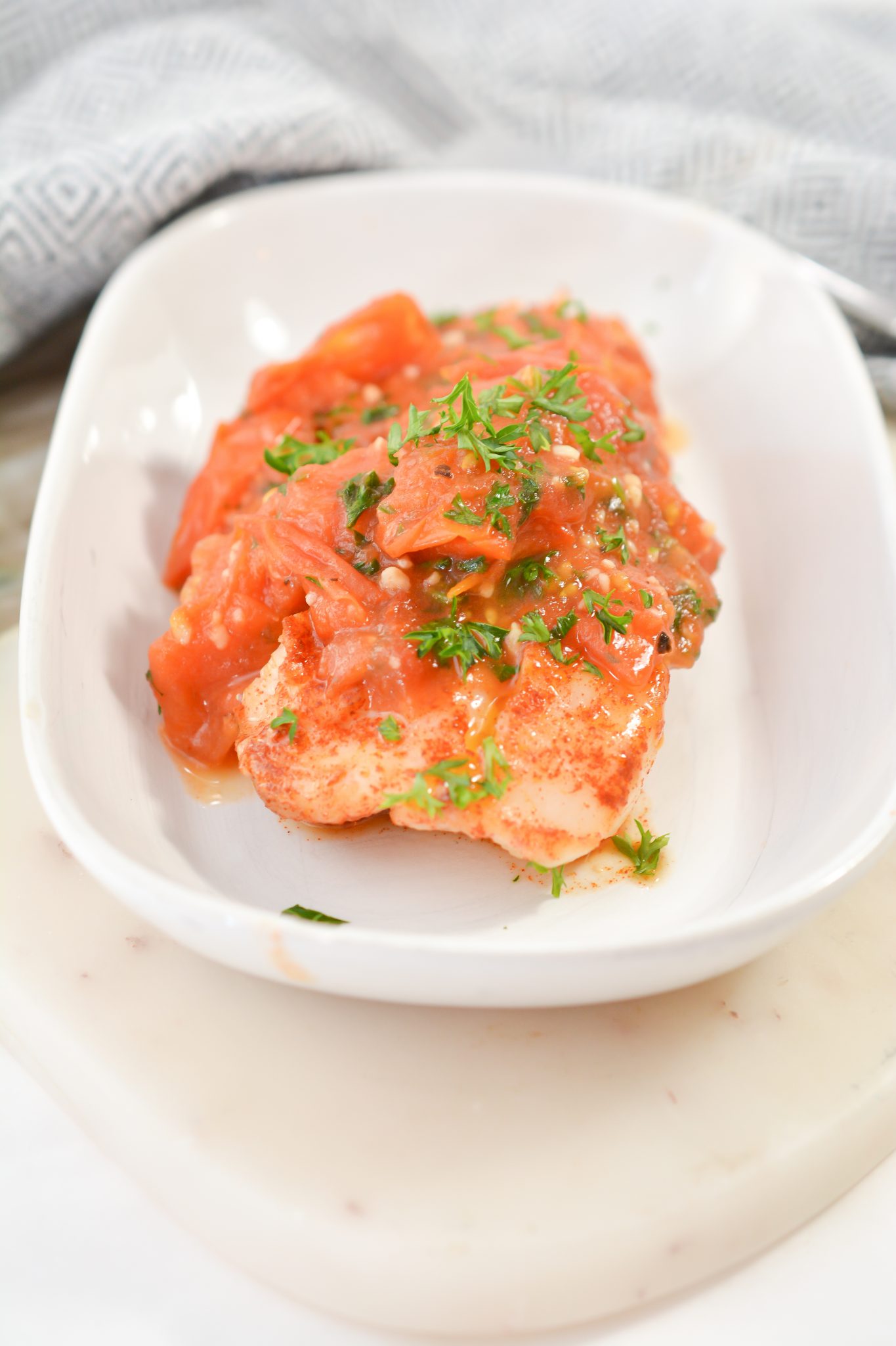 Super Easy Cod Fish in Tomato Sauce - From Gate To Plate