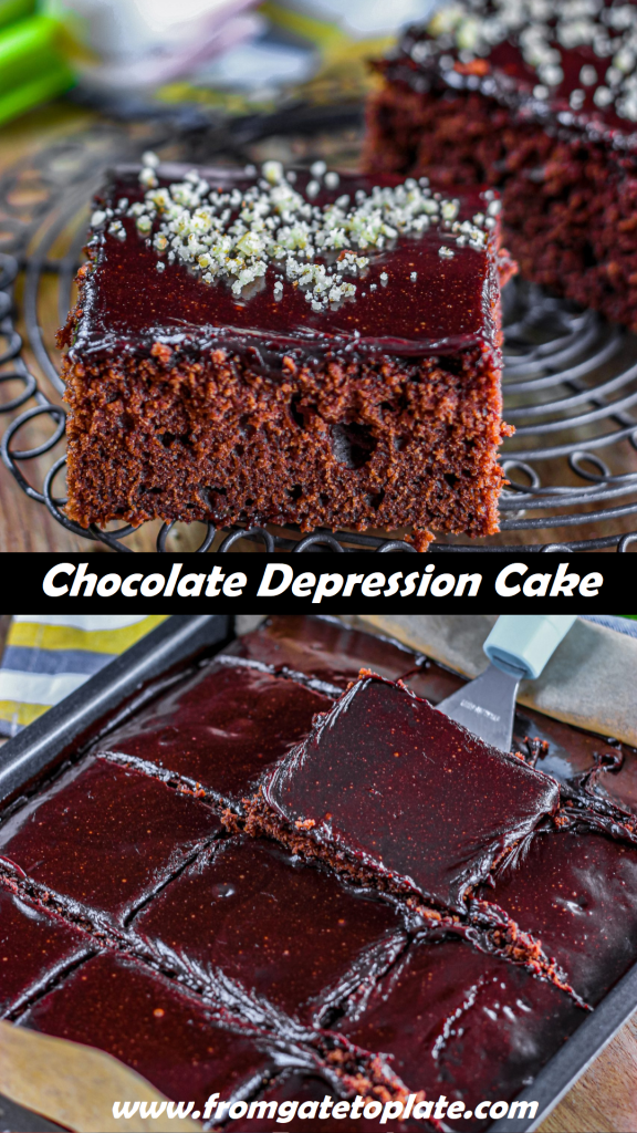 Chocolate Depression Cake - From Gate To Plate
