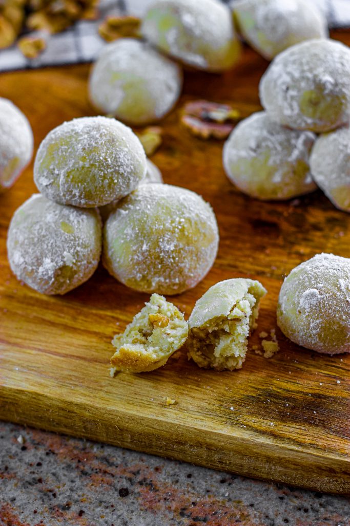 Pecan Butter Snowball Cookies - From Gate To Plate
