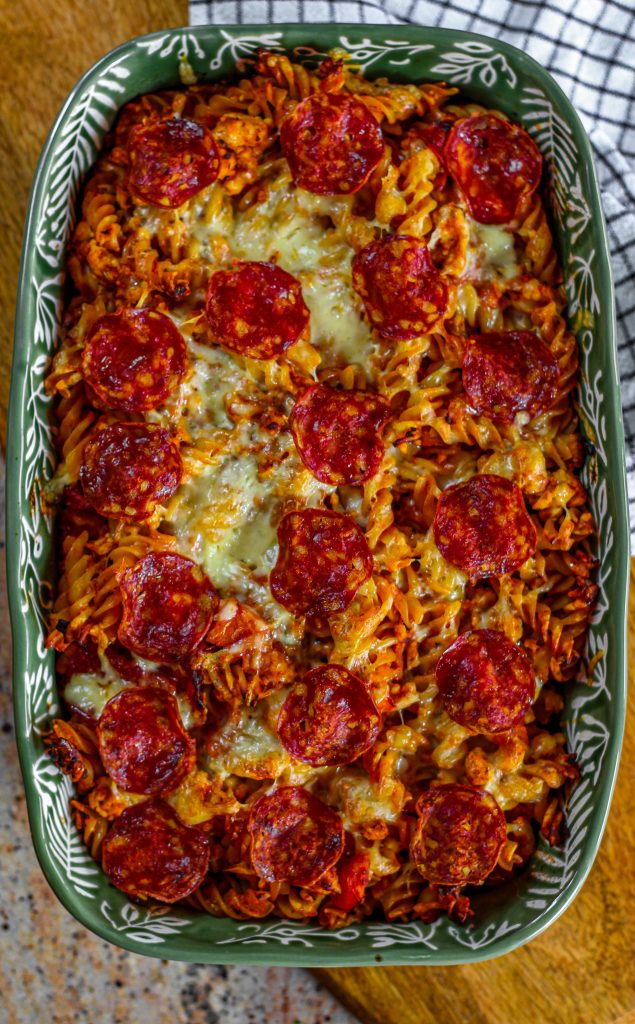 Pepperoni Pizza Casserole - From Gate To Plate