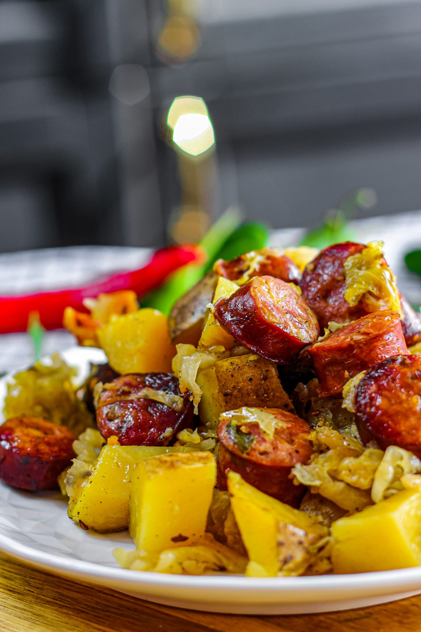 Polish Sausage Sauerkraut And Potatoes From Gate To Plate