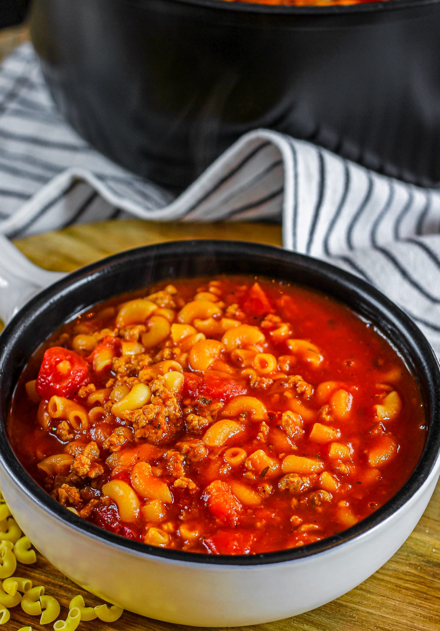 Beef and Macaroni Soup - From Gate To Plate