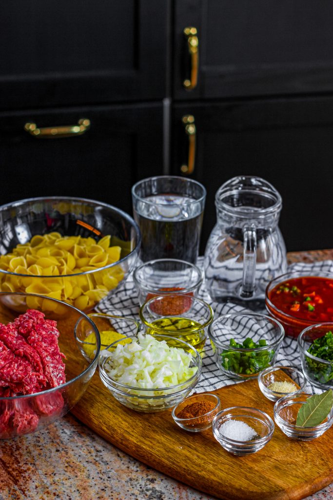 Pasta Shells with Ground Beef - From Gate To Plate