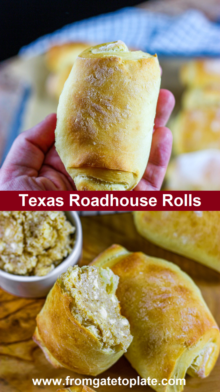 Texas Roadhouse Rolls with Cinnamon Honey Butter - From Gate To Plate