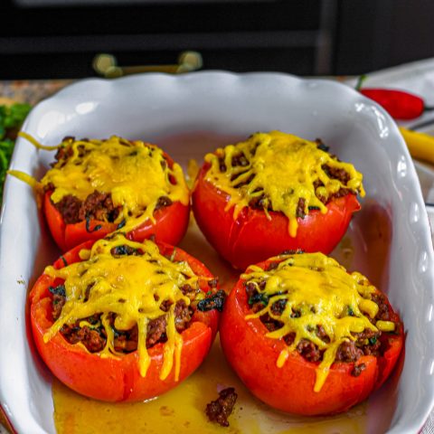 Taco stuffed tomatoes - From Gate To Plate