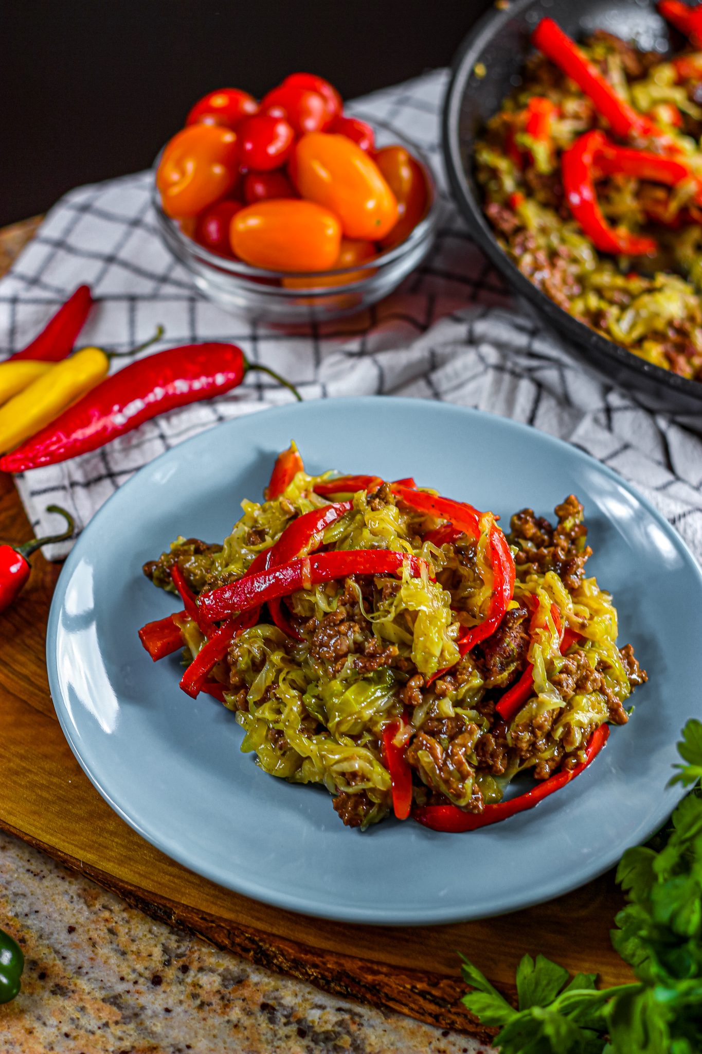 Black Pepper Beef and Cabbage Stir Fry - From Gate To Plate