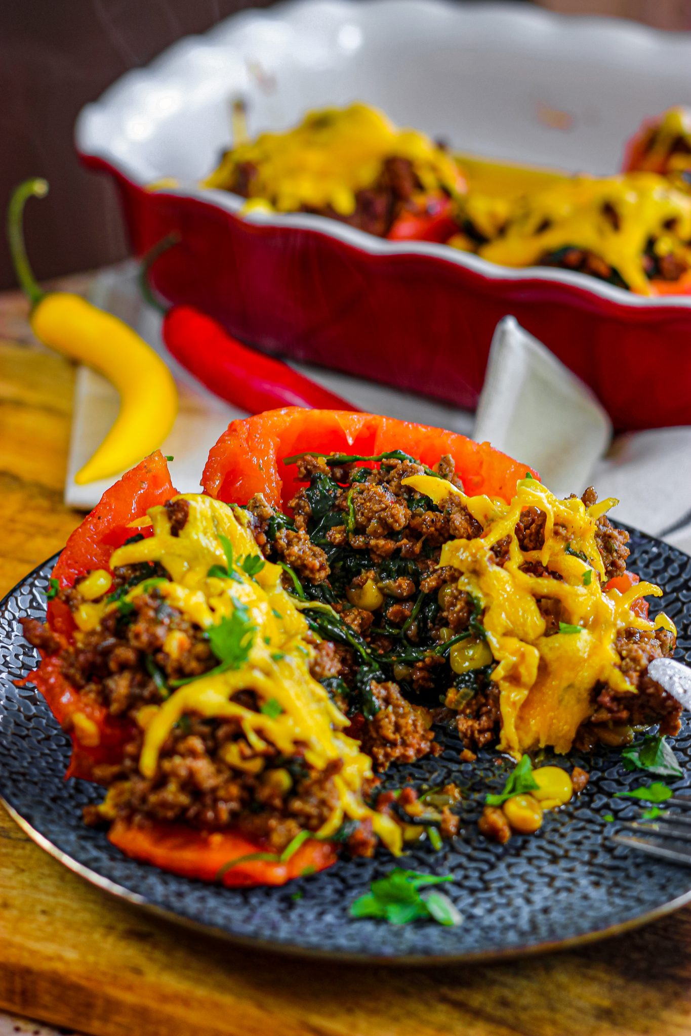 Taco stuffed tomatoes - From Gate To Plate