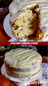 Italian Cream Cake - From Gate To Plate